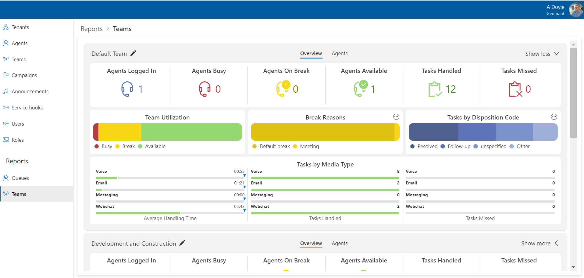 The Teams Report | Buzzeasy Documentation